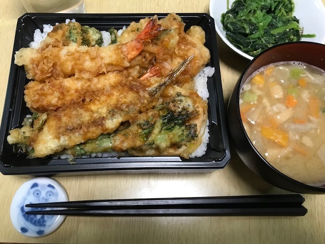 「ハゲ天」の「師走天丼(天ぷら弁当)」の「夕メシ(！)」2024: Stray Planet secondary backup